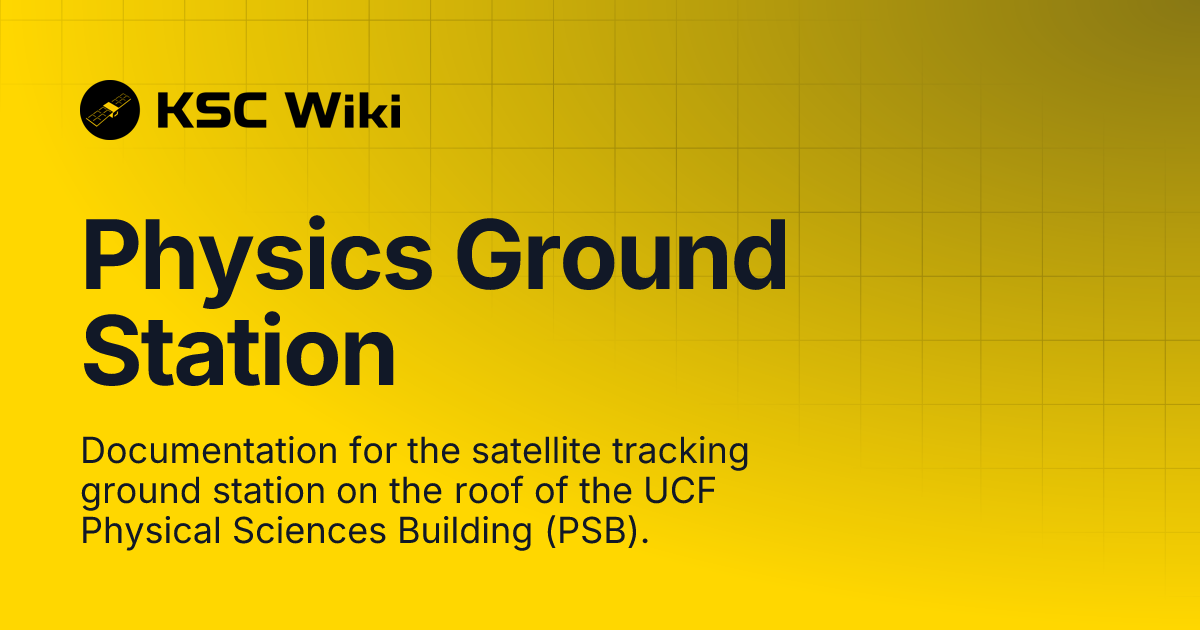 Physics Ground Station | KSC Wiki